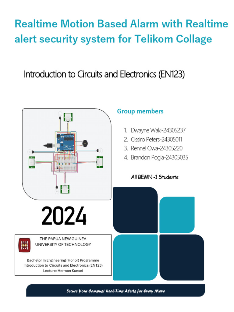 EN123 Mini Project Final Report. Group 06-2024 | PDF | Internet Of Things | Sensor