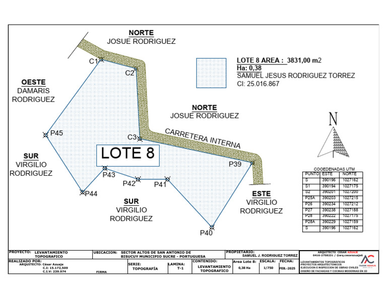Lote 8 Samuel Rodriguez Torrez Altos de San Antonio | PDF
