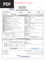 CS Form No. 6 Revised 2020 Application For Leave Fillable Final2021 | PDF | Parental Leave ...