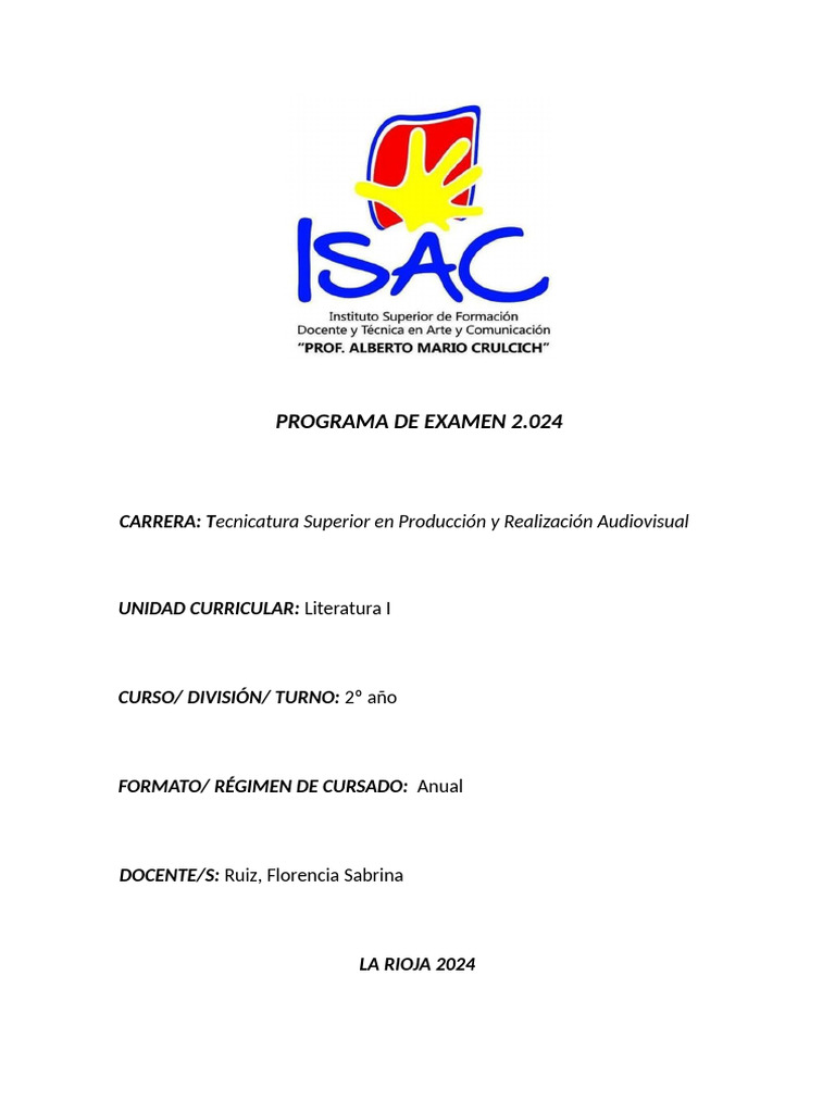 Programa Eoe Prod. | PDF | Cuentos | Narración