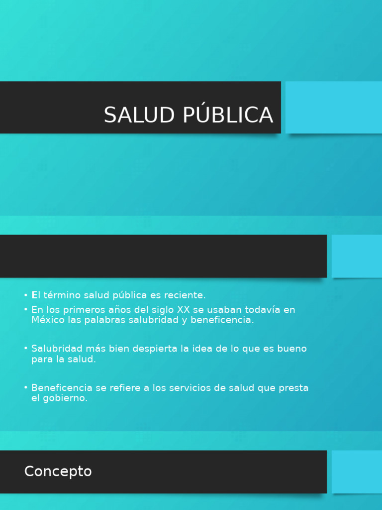 Evolución de la Salud Pública en México | PDF | Cuidado de la salud ...