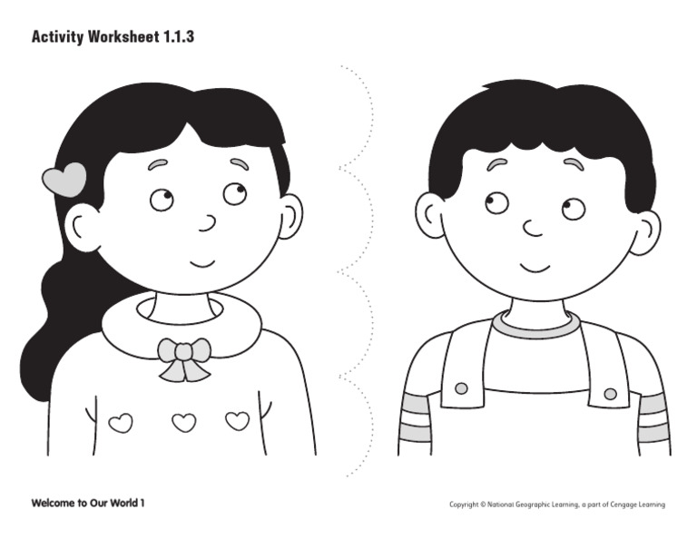 Wow 1 - Worksheet 2 - Boy and Girl | PDF