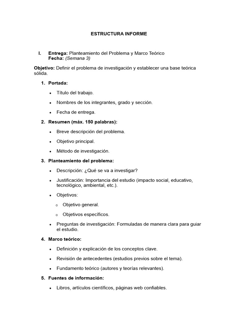 Informe de Investigación: Estructura y Metodología | PDF | Datos ...