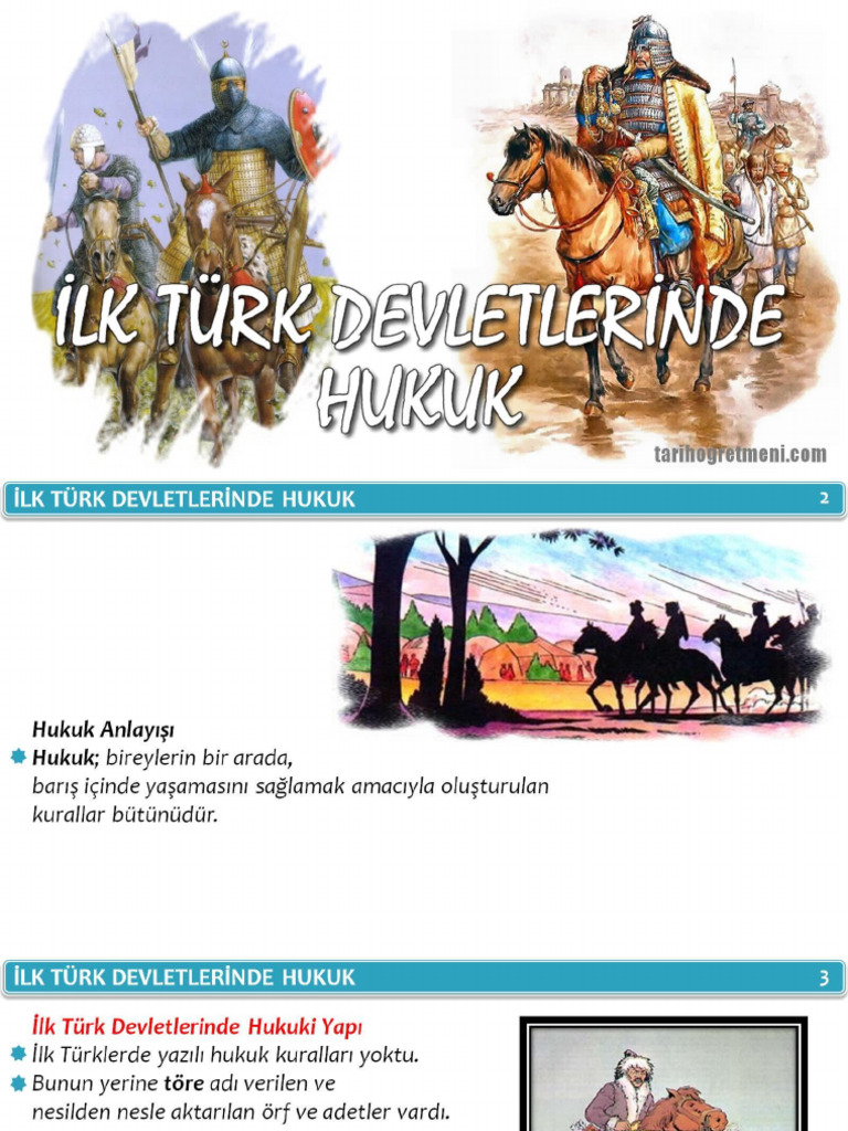 1 - İlk Türk Devletlerinde Hukuk | PDF