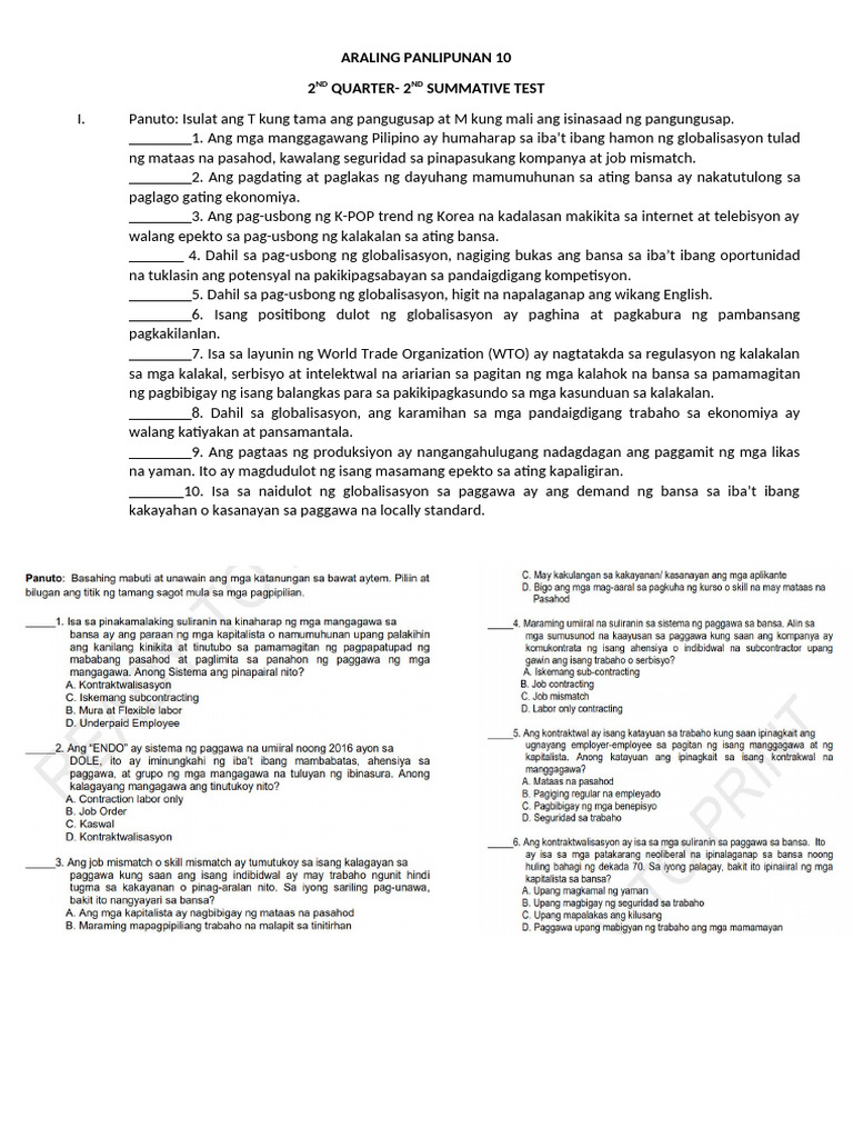 Ap10 (2ND 2ndsumm) | PDF