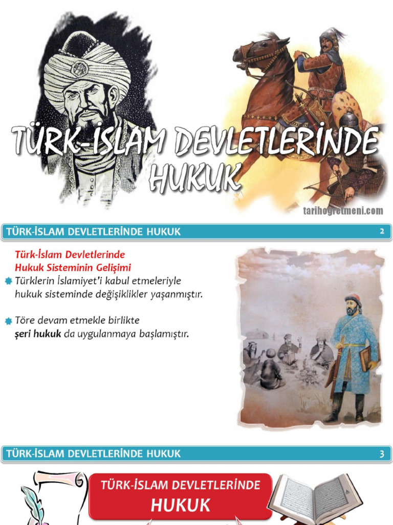 2 - Türk-İslam Devletlerinde Hukuk | PDF