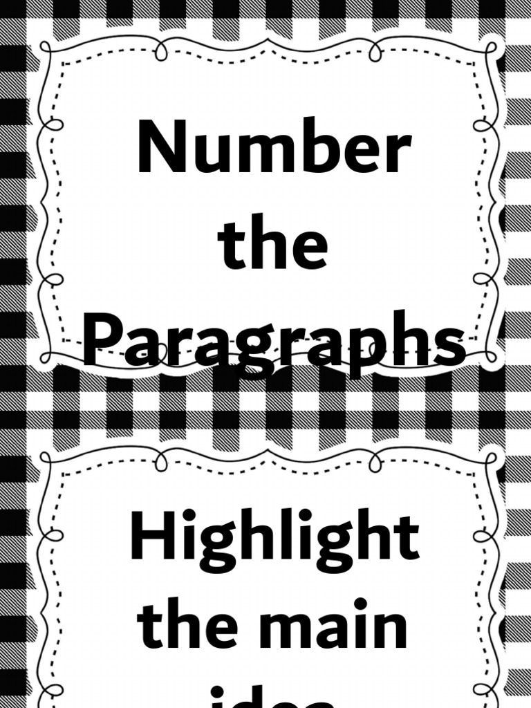 Marking The Text Anchor Charts | PDF