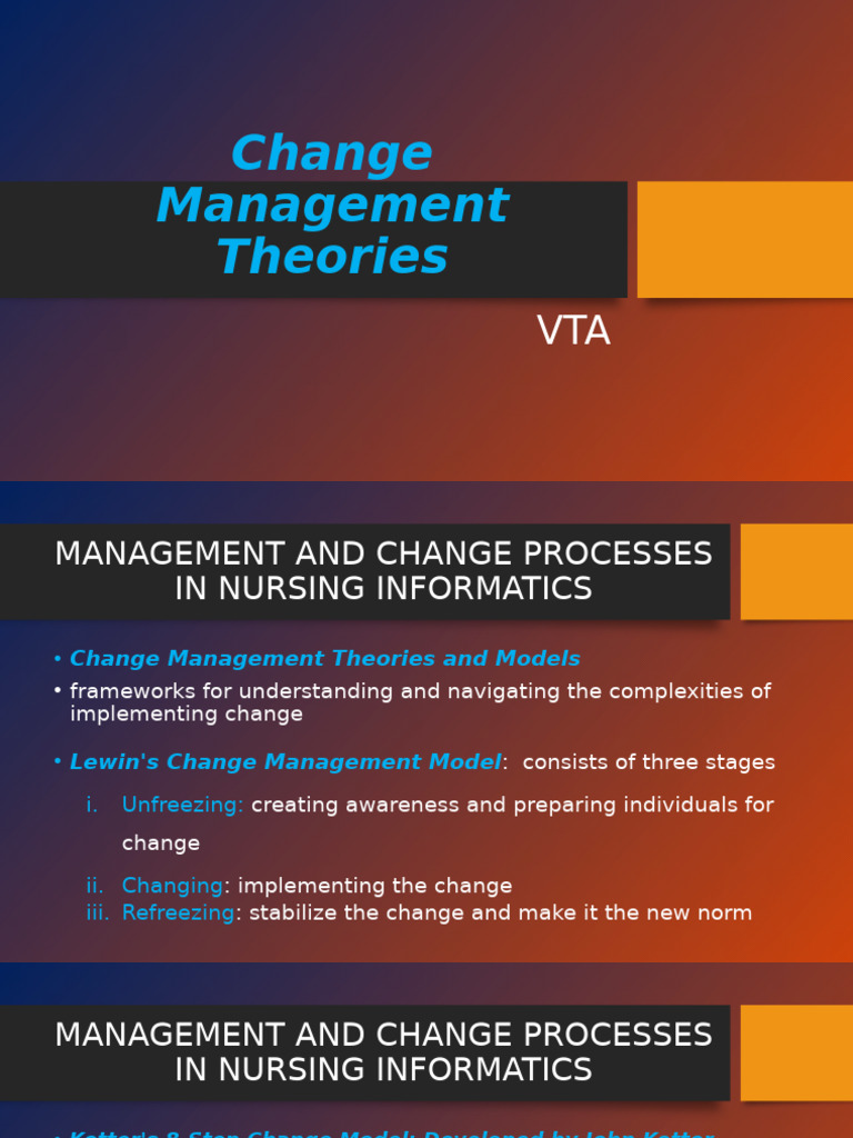 Change Management Theories | PDF
