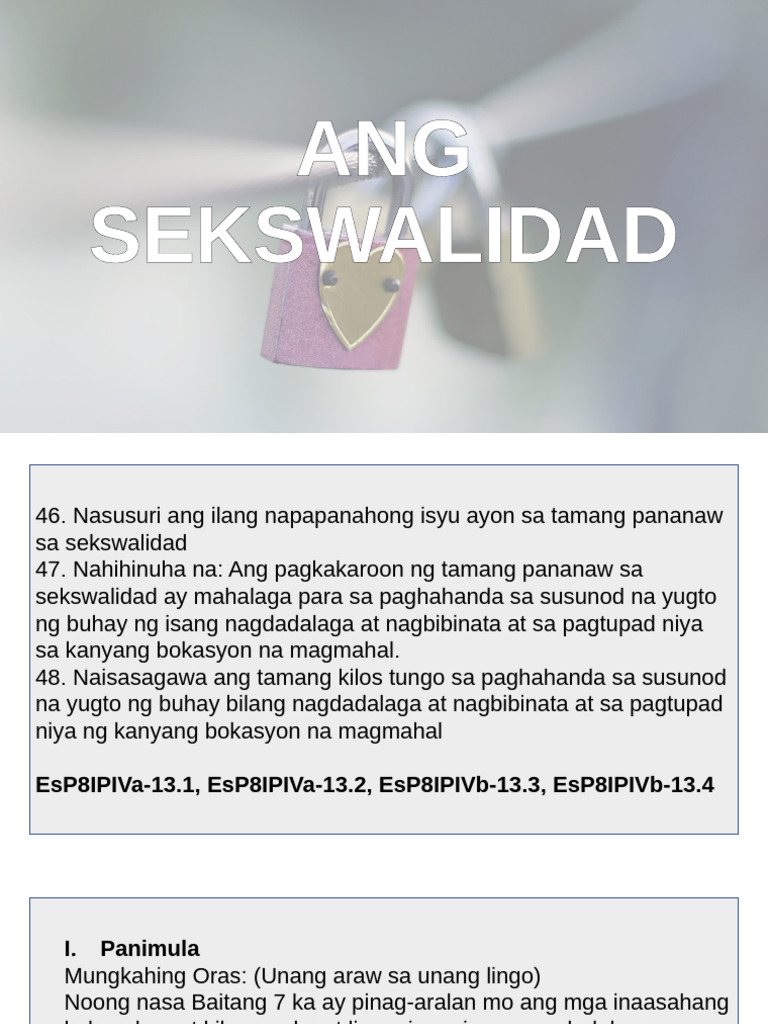 Ang Sekswalidad | PDF