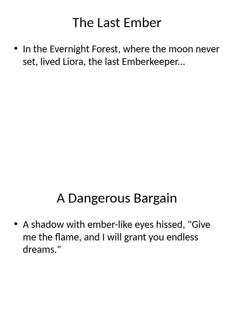 The Last Ember | PDF