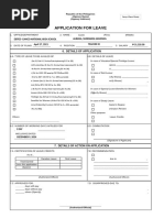 CS Form No. 6 Revised 2020 Application For Leave Fillable | PDF ...