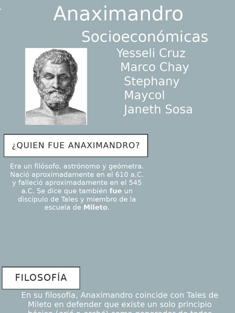 Anaximandro: Filósofo y Científico Jónico | PDF