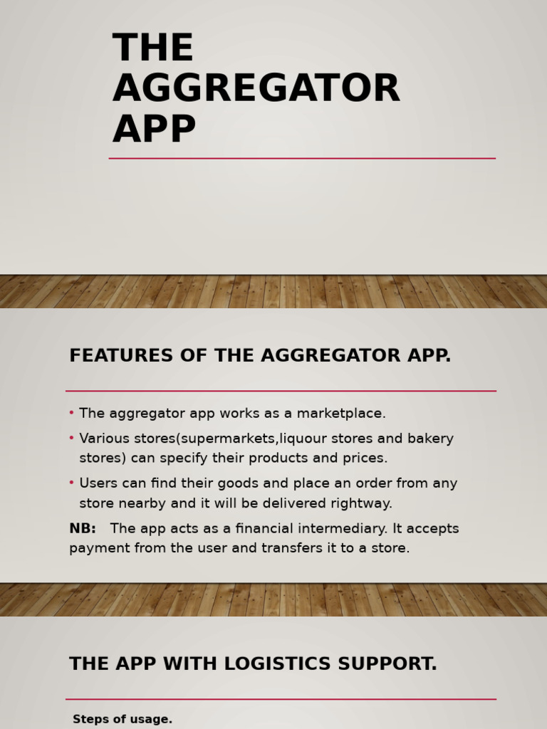 The Aggregator Project Presentation | PDF | Mobile App | Websites