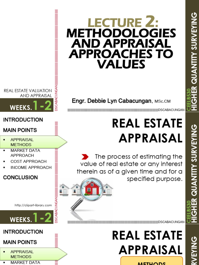 Methodologies & Appraisal Approaches To Values v1.0-2 | PDF | Real ...