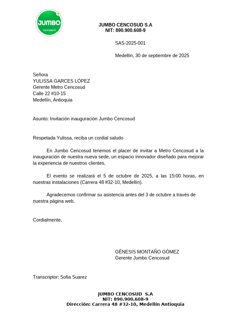 Carta Estilo Semi Bloque #2 - Emely | PDF