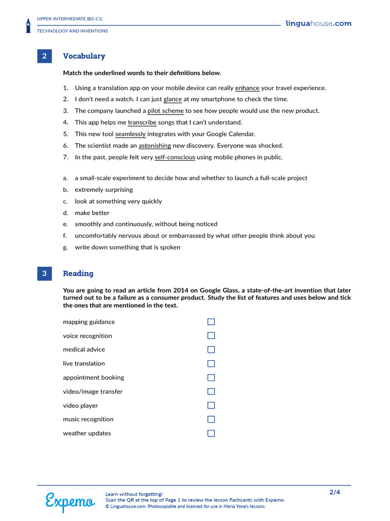 technology-and-inventions-british-english-student | PDF | Smartphone