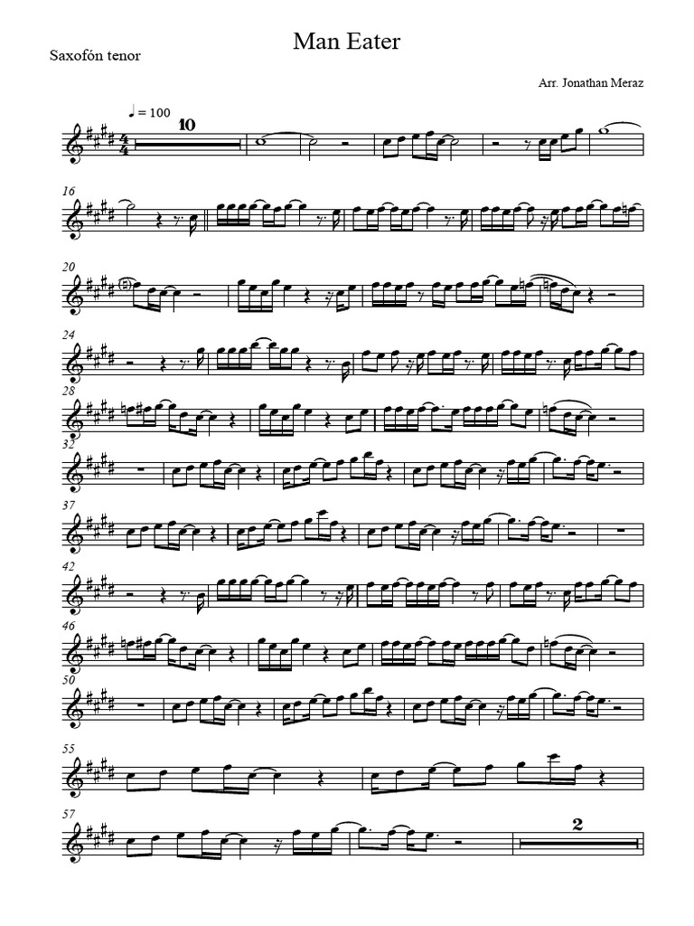 Man Eater Tenor Agudo | PDF