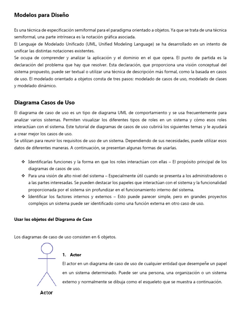 Casos de USO | PDF | Lenguaje de modelado unificado | Caso de uso