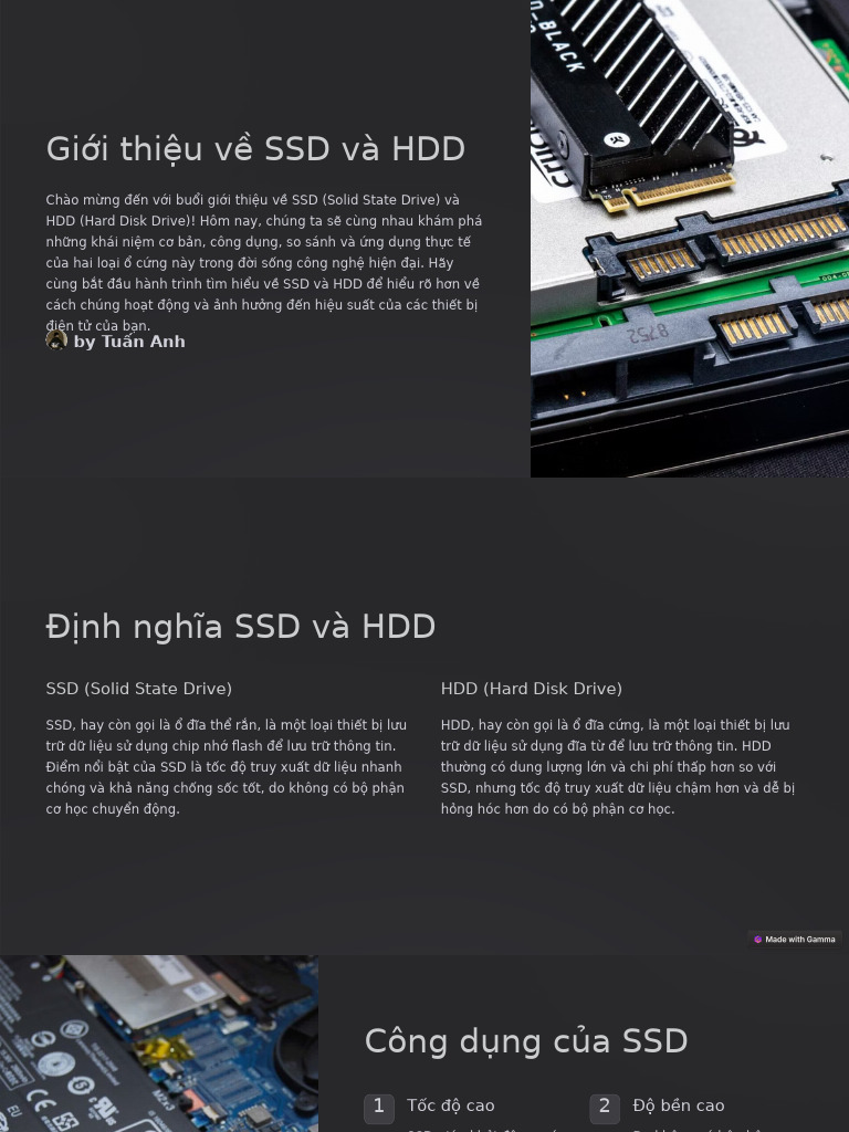 Gioi Thieu Ve SSD Va HDD | PDF