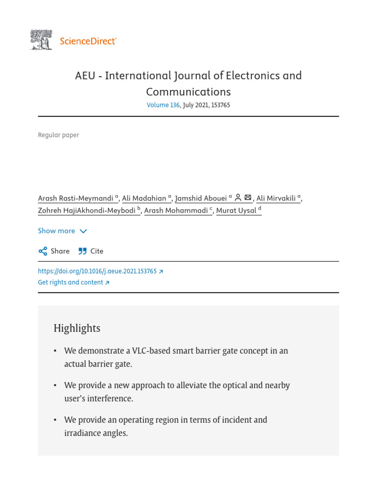 Design and Implementation of VLC-based Smart Barrier Gate Systems ...