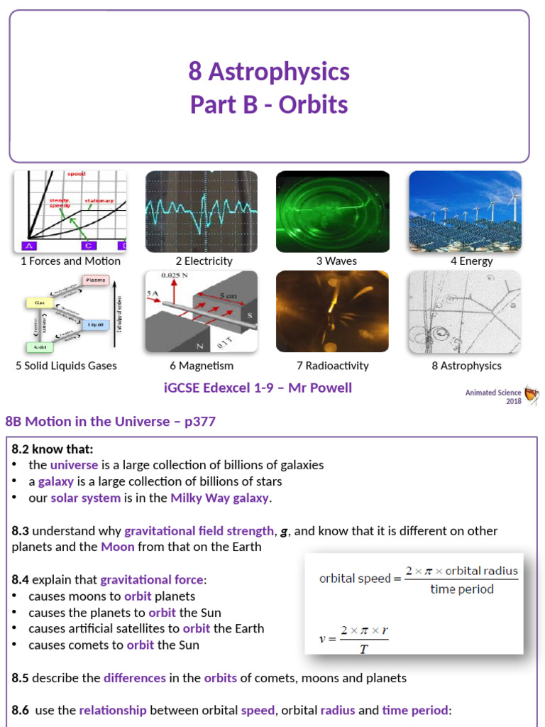 8 Astrophysics Part B Orbits | PDF | Solar System | Planets