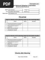 Bunkering Safety Checklist | PDF | Diesel Fuel