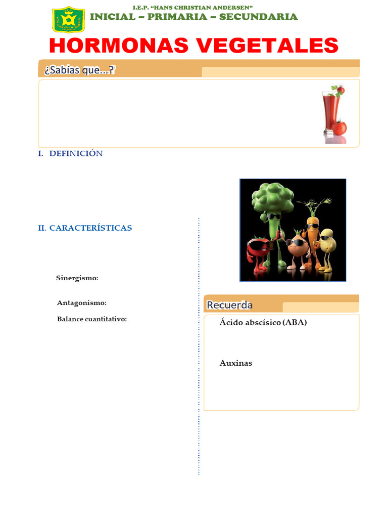 Hormonas Vegetales | PDF | Hormona Vegetal | Auxina