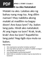 Grade 1 - Babala Worksheets | PDF