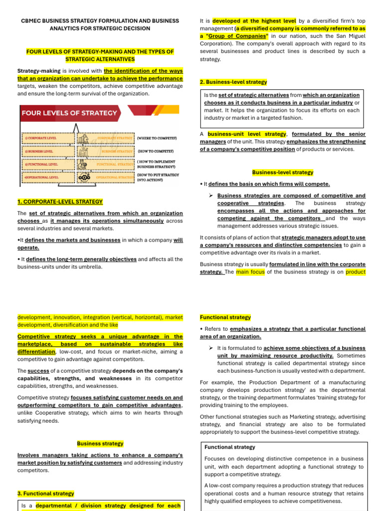Cbmec Reviewer Chapter 8N Part 3 | PDF | Mergers And Acquisitions | Strategic Management