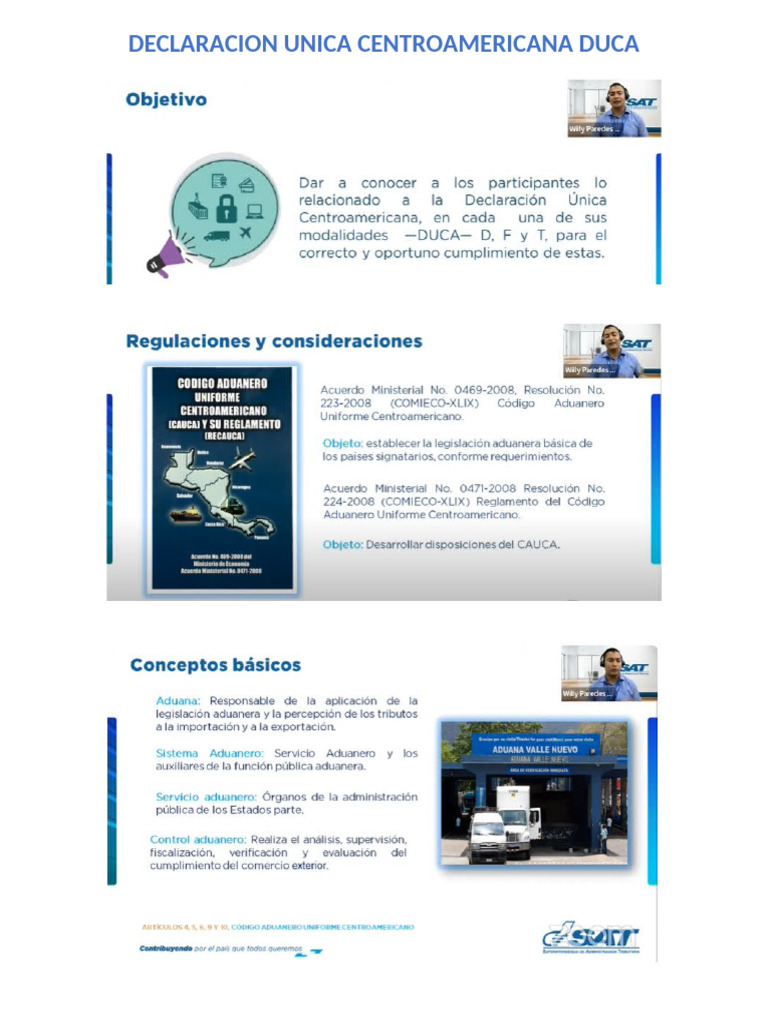 Declaracion Unica Centroamericana Duca | PDF