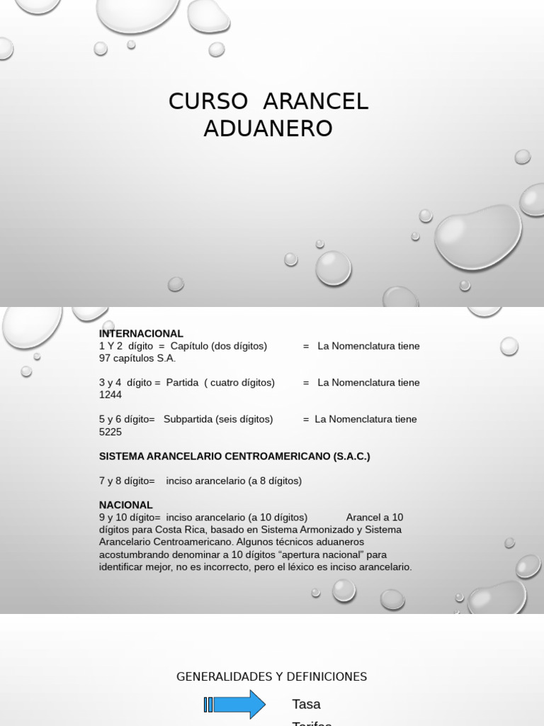 Arancel Semana 2 | PDF