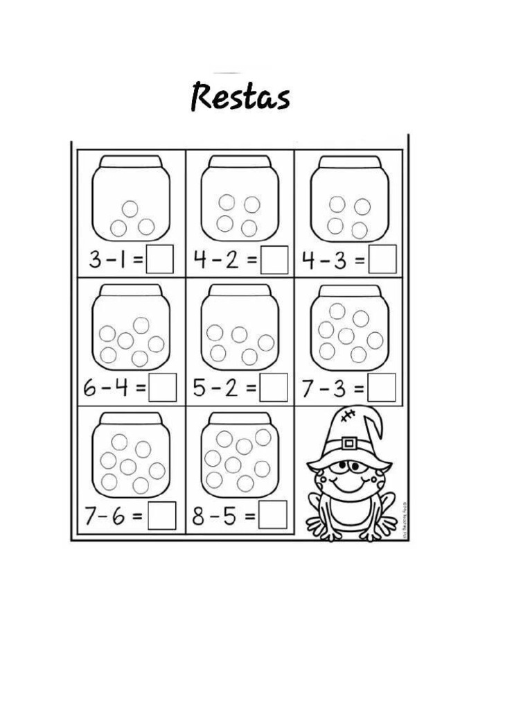 Ejercicios Resta Simple | PDF