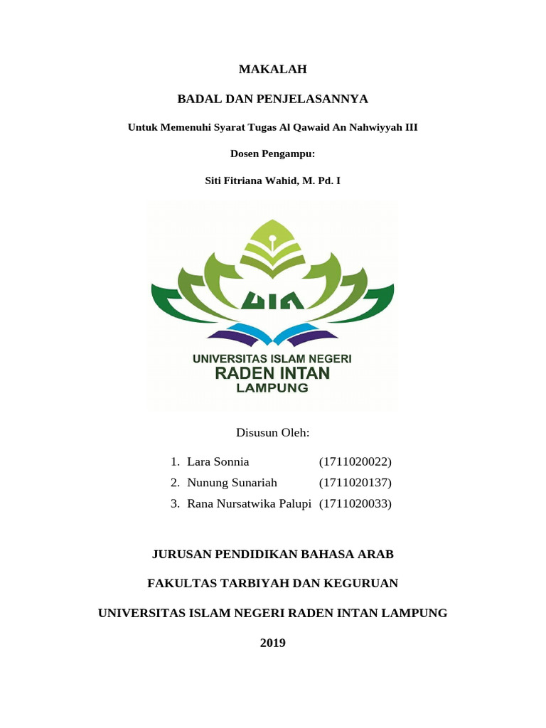 Badal Dan Penjelasannya | PDF