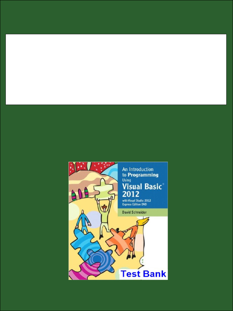 Introduction To Programming Using Visual Basic 2012 9th Edition