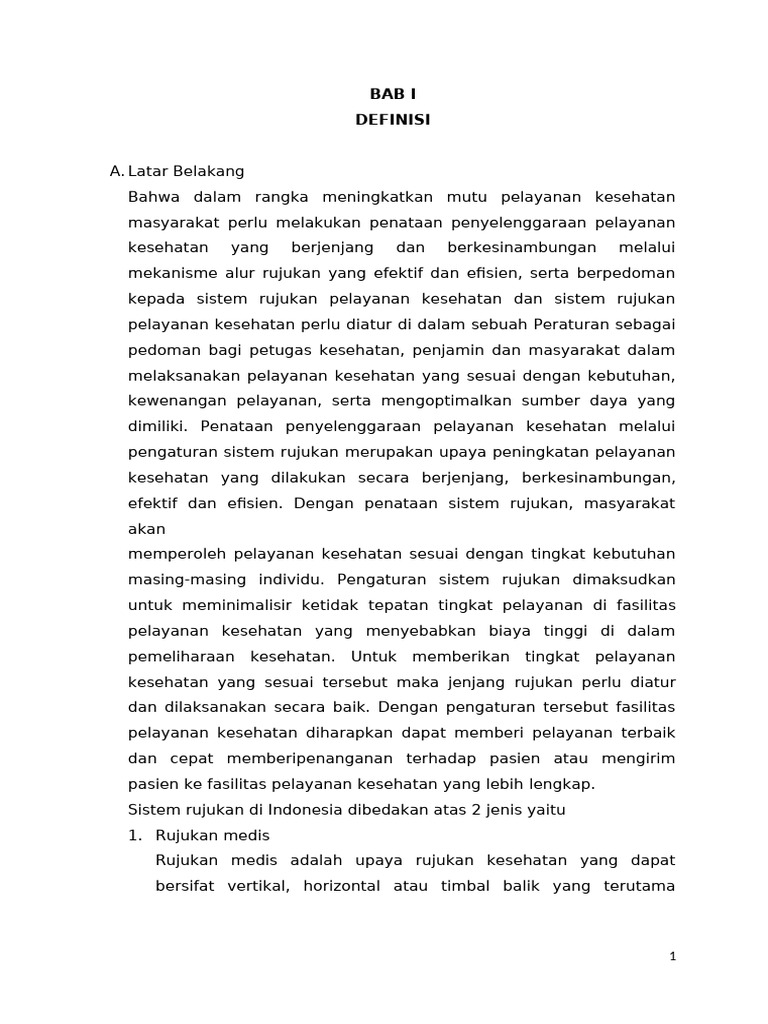 PANDUAN-RUJUKAN-PASIEN-docx | PDF