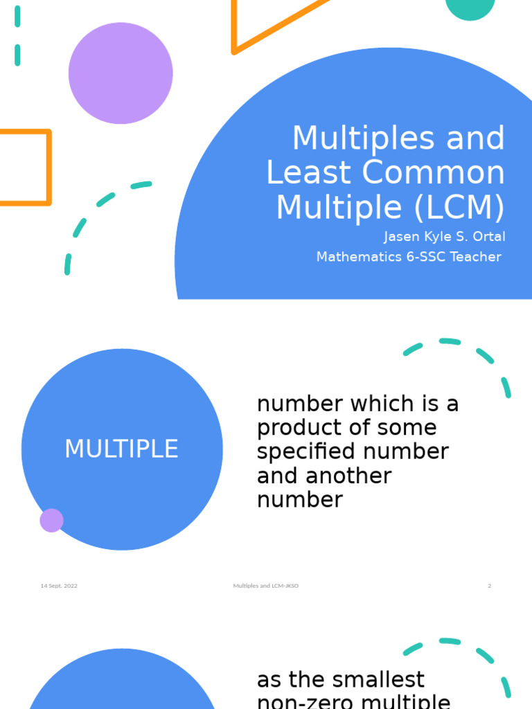 Multiples and LCM | PDF | Abstract Algebra | Discrete Mathematics