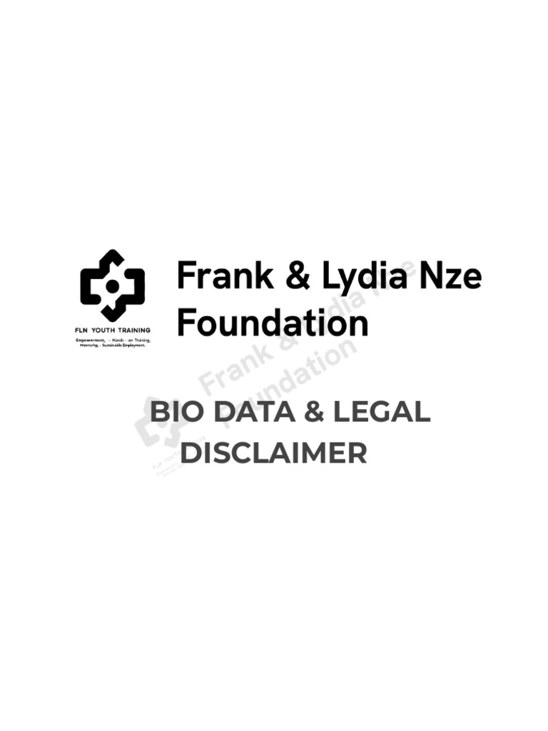 Bio Data and Legal Disclaimer Form | PDF | Justice | Crime & Violence
