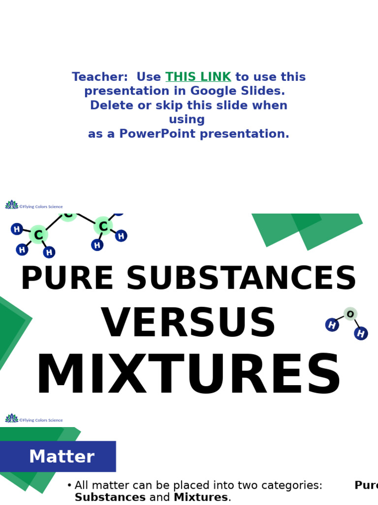 Classification of Matter Cloze | PDF | Chemical Substances | Chemical ...