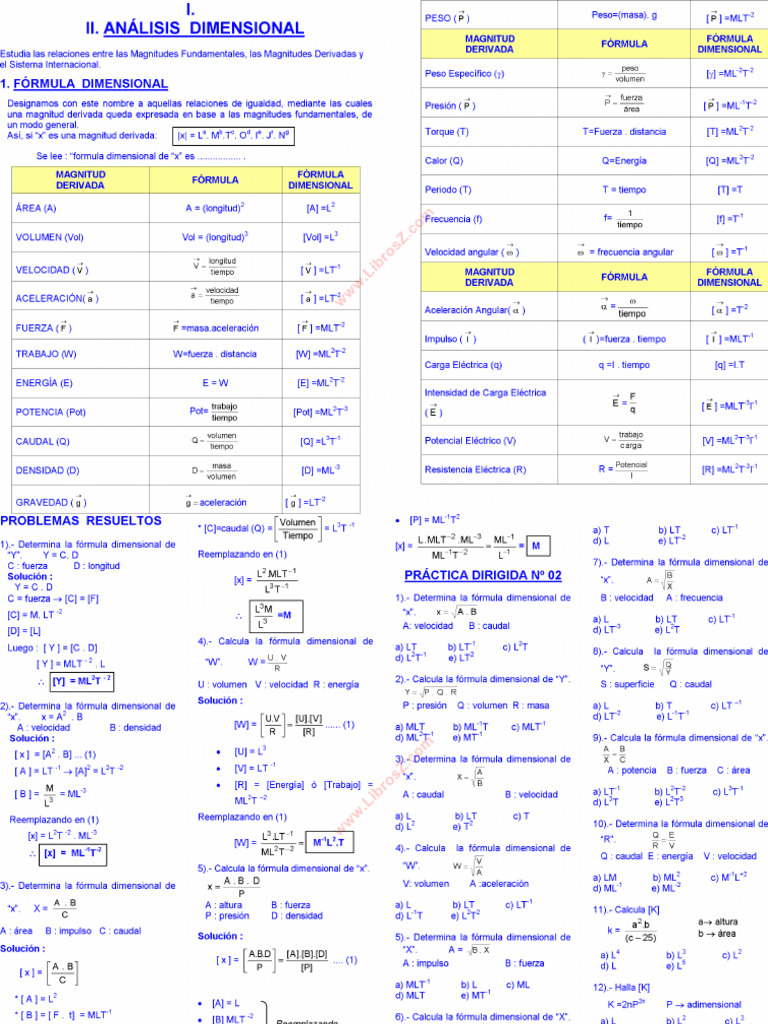 Analisis Dimensional | PDF