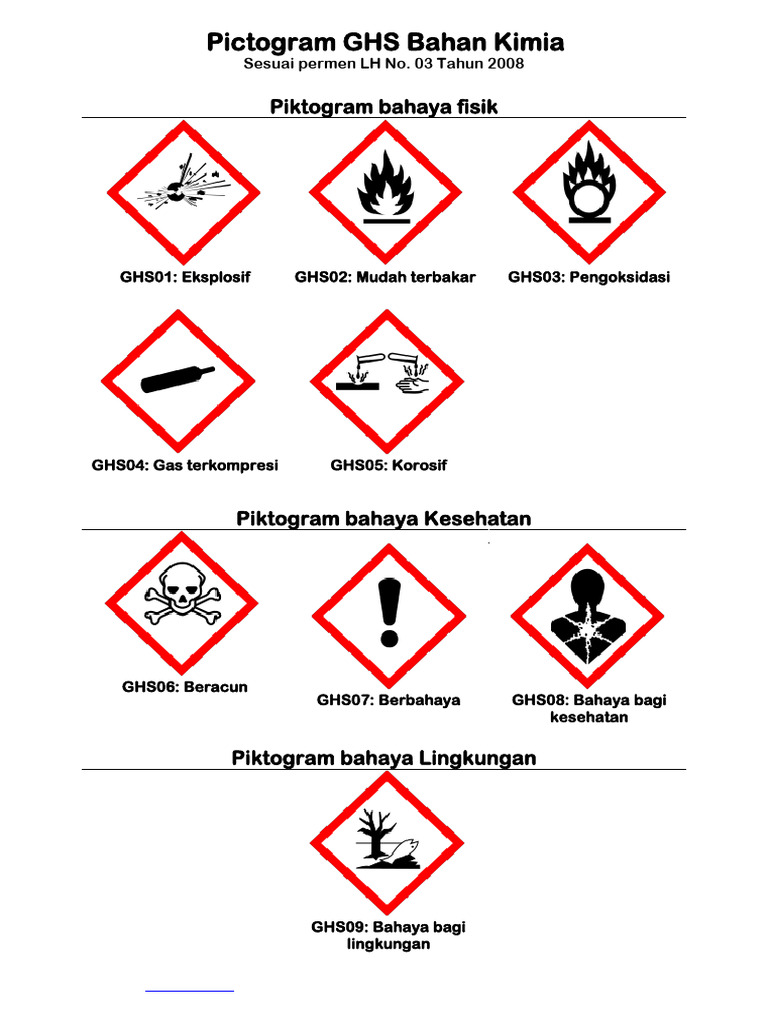 Pictogram GHS Bahan Kimia - Unlocked | PDF