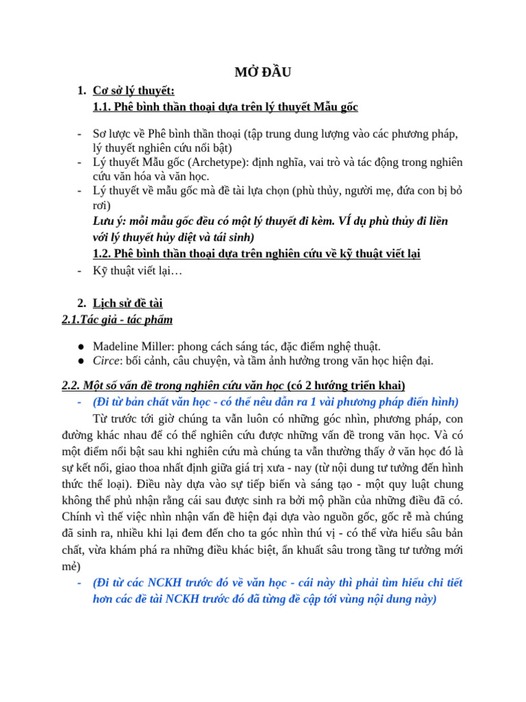 Demo Đề Cương NCKH Phương Tây | PDF