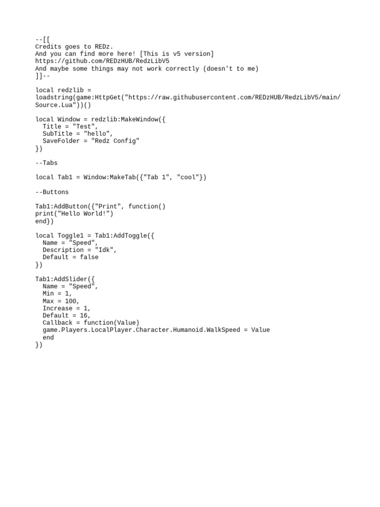 REDzHUB Ui Library | PDF