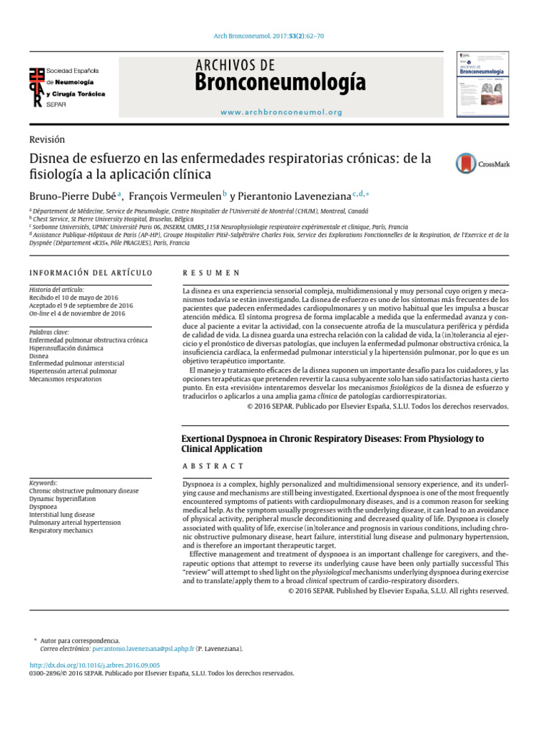 Disnea RR 2025 | PDF | Sistema respiratorio | Enfermedad pulmonar ...