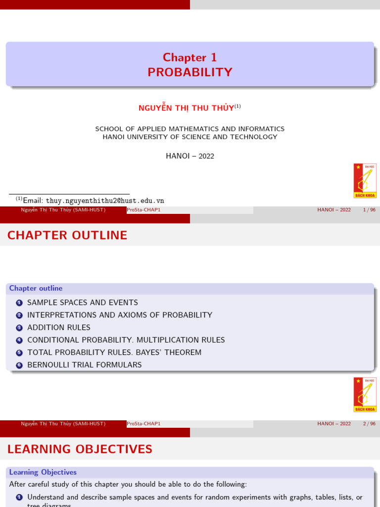 ProSta_Chap1(2021.2) | PDF | Probability | Sampling (Statistics)