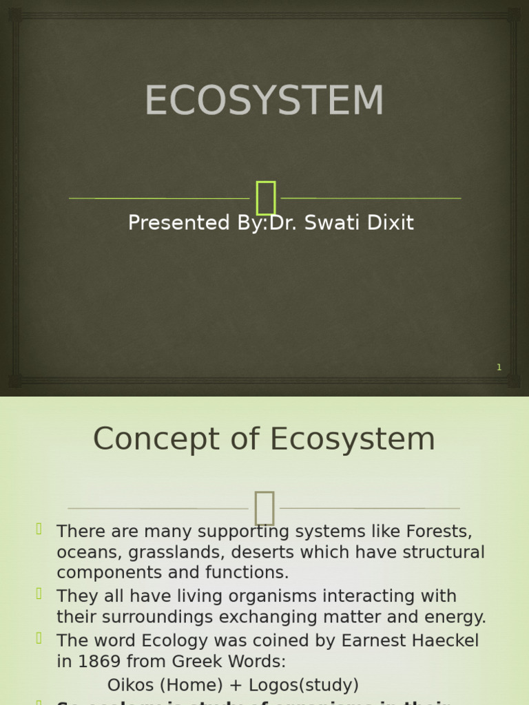 Understanding Ecosystems and Ecology | PDF | Ecosystem | Food Web