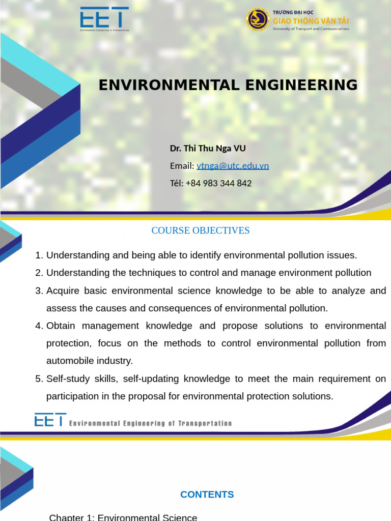 Chapter 1 - Environmental Engineering | PDF | Particulates | Water ...