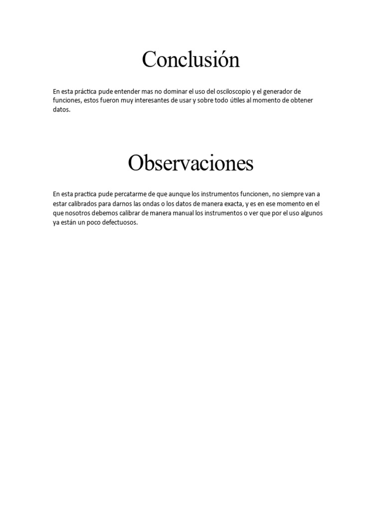 Conclusiones Pr°2 | PDF