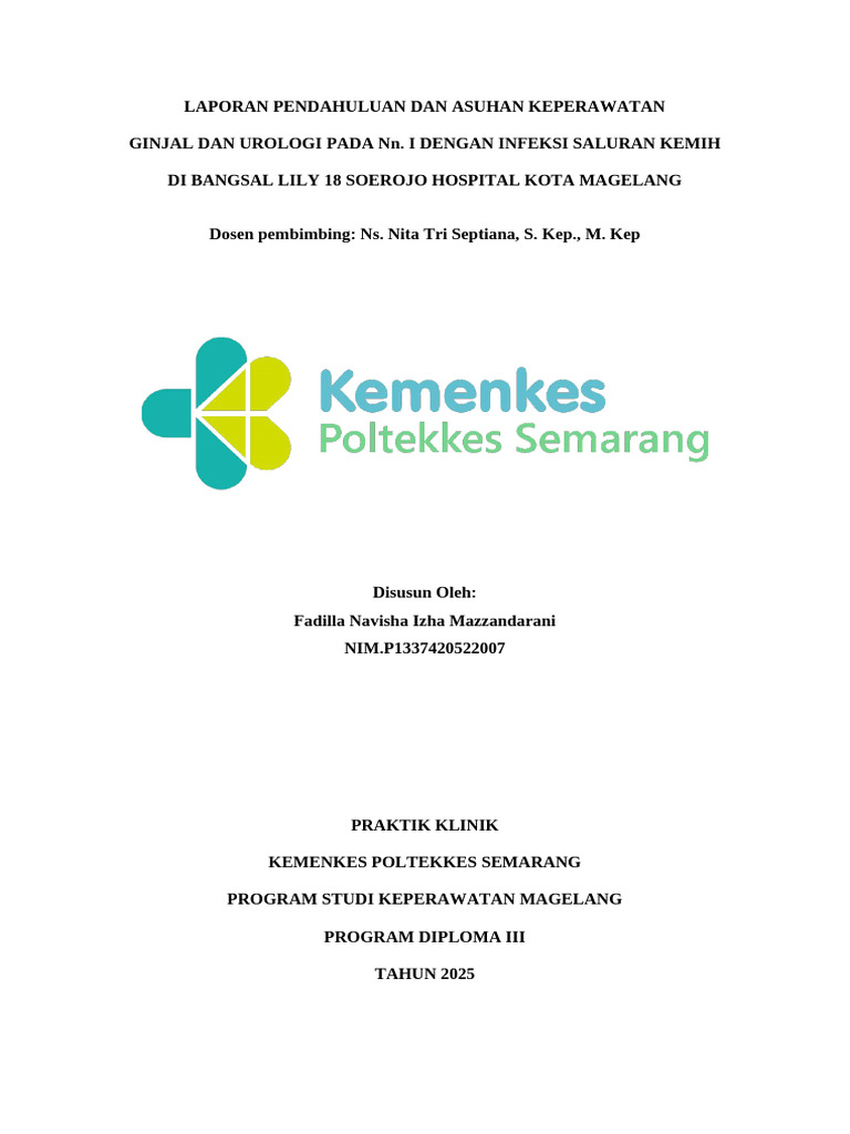 Asuhan Keperawatan ISK pada Pasien Ginjal | PDF