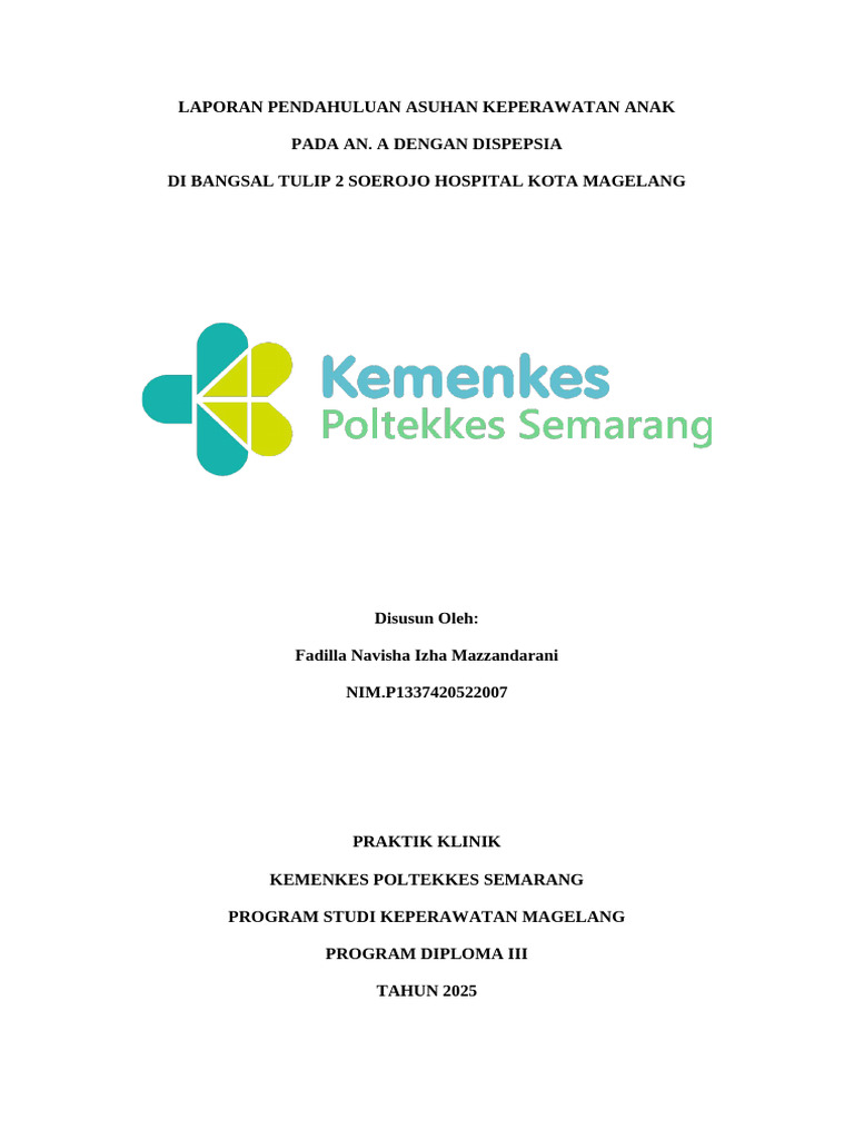 LP Anak Dispepsia | PDF