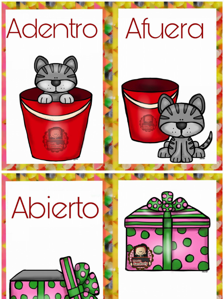 Fichas para Trabajar Opuestos y Antónimos | PDF